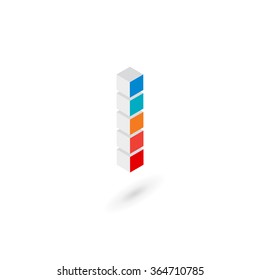3d Cube Letter Logo Icon Design Stock Vector (Royalty Free) 364710785 ...