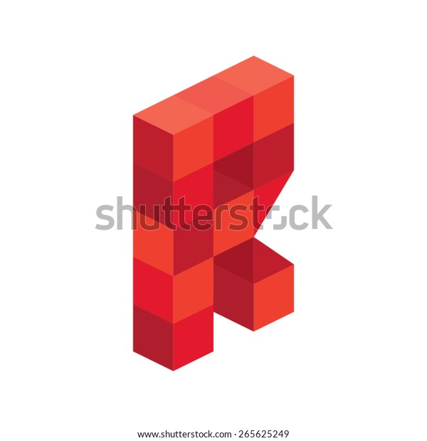 3d Cube Letter R Vector Stock Vector (Royalty Free) 265625249 ...