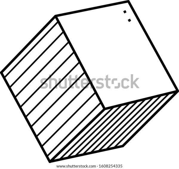 3d Cube Line Art Icon Stock Vector (Royalty Free) 1608254335 | Shutterstock