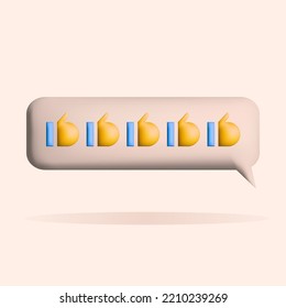 3d Customer Rating Feedback Achievement Concept Stock Vector (Royalty Free) 2210239269 ...