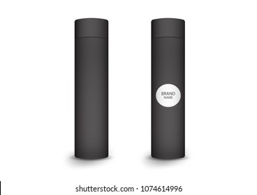 3d Cylindrical Box Package Product Designvector Stock Vector (Royalty ...