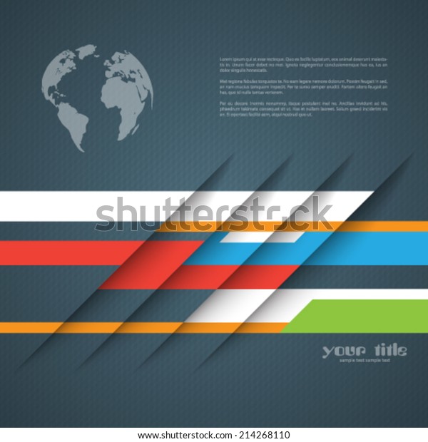 3d Design Color Stripes Stock Vector (Royalty Free) 214268110 ...