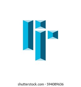 3d Double Letter R Logo Vector Stock Vector (Royalty Free) 594089636 ...