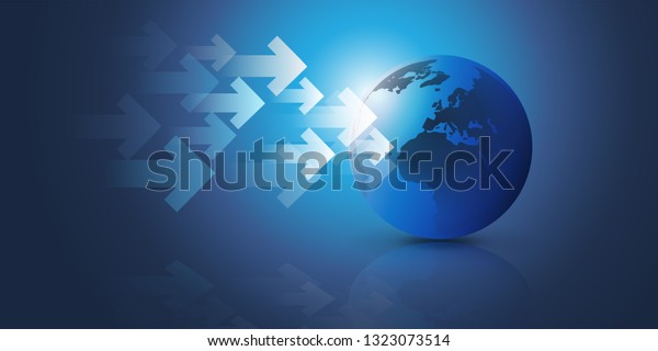 3d Earth Globe Design Layout Applicable Stock Vector (Royalty Free ...