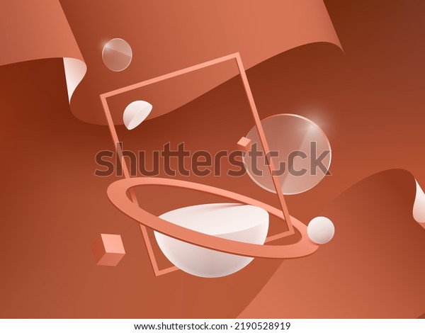 3d Floating Modern White Half Sphere: เวกเตอร์สต็อก (ปลอดค่าลิขสิทธิ์ ...