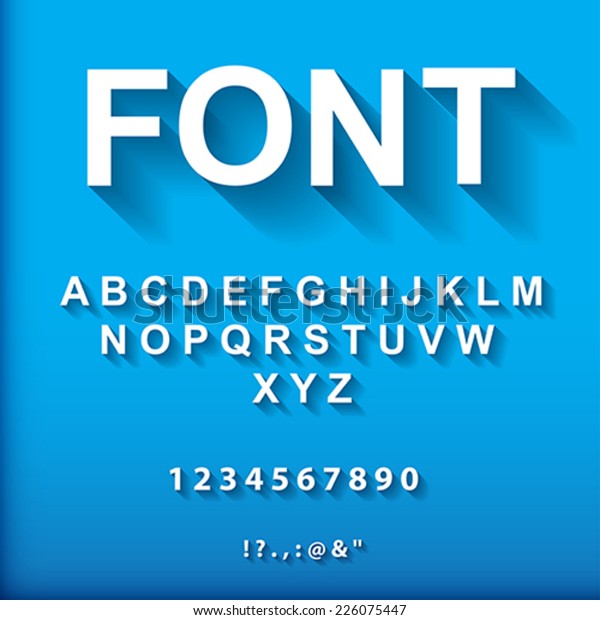 3d Font Vector Illustration Stock Vector (Royalty Free) 226075447 ...