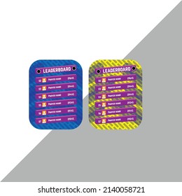3d Game Leaderboard Abstract Background Stock Vector (Royalty Free ...