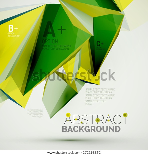 3d Geometric Shapes Air Vector Abstract Stock Vector (Royalty Free ...