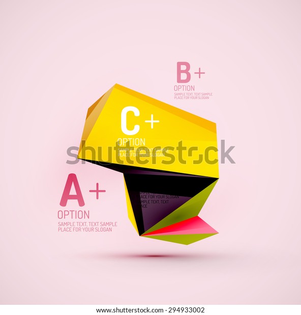 3d Geometric Shapes Air Vector Abstract Stock Vector (Royalty Free ...