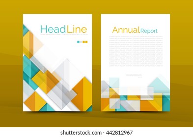 3d Geometric Shapes Design A4 Cover: ภาพประกอบสต็อก 442675114 ...