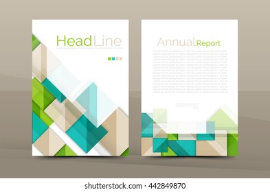 3d Geometric Shapes Design A4 Cover Stock Vector (Royalty Free ...