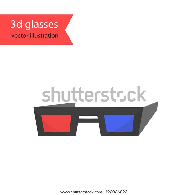 3d Glasses Vector Illustration Cartoon 3d Stock Vector (Royalty Free ...