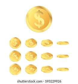 3d Gold Coins Cool Coins Set: เวกเตอร์สต็อก (ปลอดค่าลิขสิทธิ์ ...