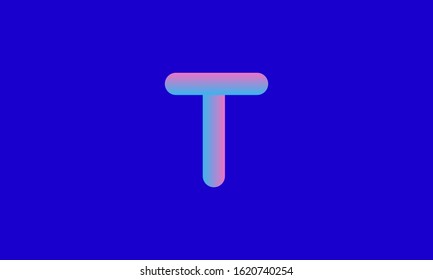3d Gradient Letter T3d Letters T Stock Vector (Royalty Free) 1620740254 ...