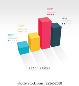 3d Graph Illustration Infographic Stock Vector (Royalty Free) 221652388 ...