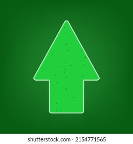 3d Green Arrow Positive Growth Direction Stock Vector (Royalty Free ...