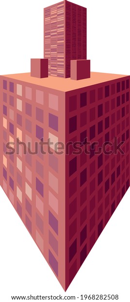 3d House Perspective City Home Vector Stock Vector (Royalty Free ...