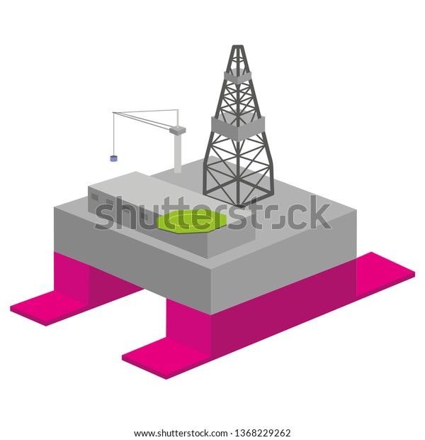 3d Icon Oil Platform Stock Vector (Royalty Free) 1368229262 | Shutterstock