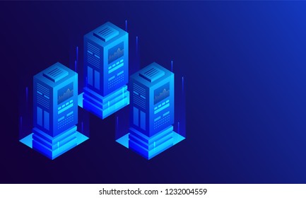 3d Illustration Three Big Data Server: เวกเตอร์สต็อก (ปลอดค่าลิขสิทธิ์ ...