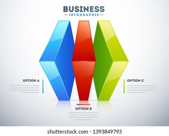 3d Infographic Layout Three Different Options Stock Vector (Royalty ...
