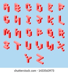 1,943 Isometric Pixel Font Images, Stock Photos & Vectors | Shutterstock