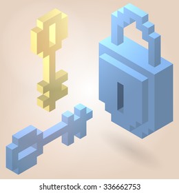 1,186 Pixel art lock Images, Stock Photos & Vectors | Shutterstock