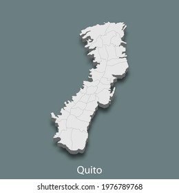 3d Isometric Map Quito City Ecuador: เวกเตอร์สต็อก (ปลอดค่าลิขสิทธิ์ ...