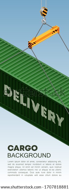 3d Isometric Shipping Cargo 40 Ft Stock Vector (Royalty Free ...