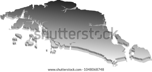 3d Isometric View Map Singapore Gradient Stock Vector (Royalty Free ...