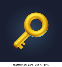 3d Key Object Symbols Game Elements Stock Vector (Royalty Free ...
