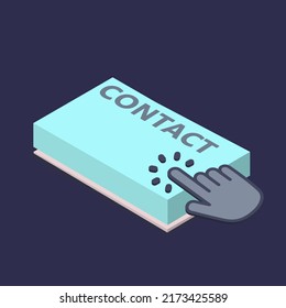 522 Contact me button Images, Stock Photos & Vectors | Shutterstock