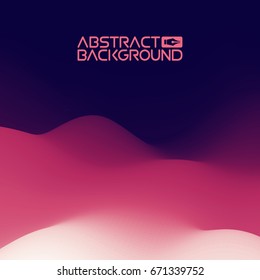 3d Landscape Background Purple Gradient Abstract Stock Vector (Royalty ...