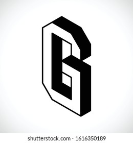 3d Letter G Logo Icon Design Stock Vector (Royalty Free) 1616350189 ...