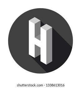 3d Letter H Logo Icon Design Stock Vector (Royalty Free) 1338613016 ...
