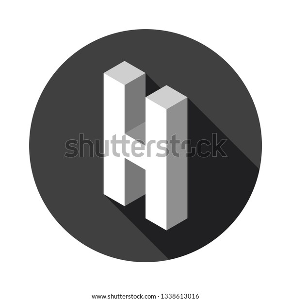 3d Letter H Logo Icon Design Stock Vector (Royalty Free) 1338613016 ...
