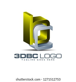 3d Logotype 2letter Merging Into 3d Stock Vector (Royalty Free ...