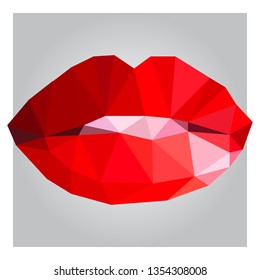 461 Poly Art Lips Images, Stock Photos & Vectors | Shutterstock