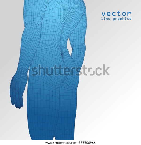 3d Man Full Growth Polygon Stock Vector (Royalty Free) 388306966 ...