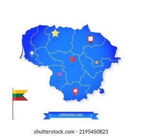 2,743 Lithuania map 3d Images, Stock Photos & Vectors | Shutterstock