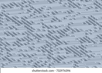 3d Maze Viewed Above Lime Material Stock Illustration 735036388 ...