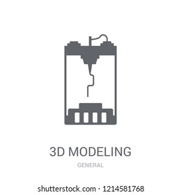 3d Modeling Icon Trendy 3d Modeling Stock Vector (Royalty Free ...