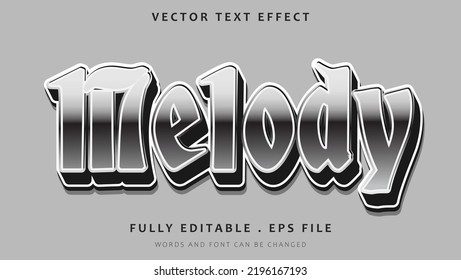 3d Modern Gradient Word Melody Editable Stock Vector (Royalty Free) 2196167193 | Shutterstock