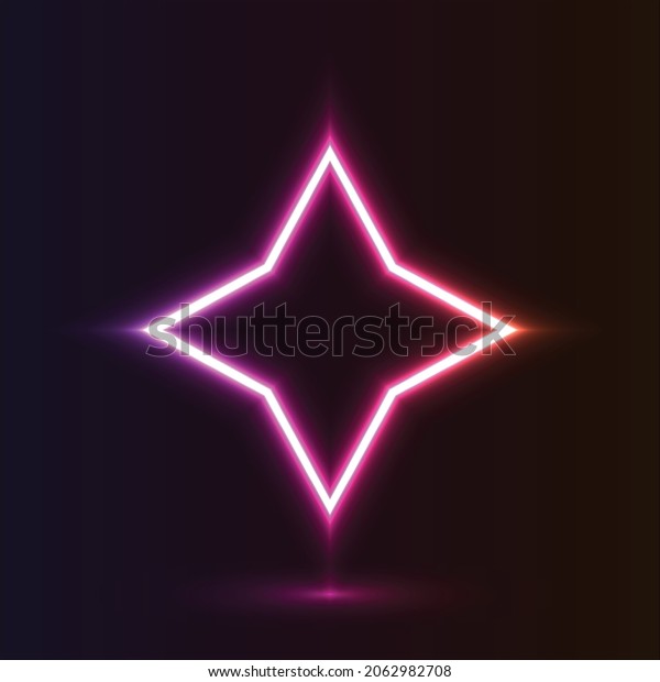 3d Neon Render Red Pink Neon Stock Vector (Royalty Free) 2062982708 ...