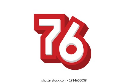 3d Number 67 Red Modern Cool Stock Vector (Royalty Free) 1914614704 ...