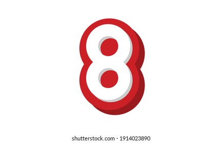 32,088 Number Eight Red Images, Stock Photos & Vectors | Shutterstock