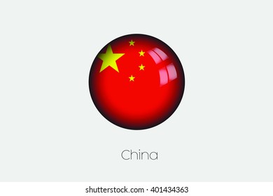 3d Orb Flag Illustration China Stock Vector (Royalty Free) 401434363 ...