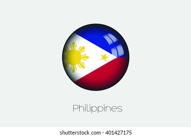 3d Orb Flag Illustration Philippines Stock Vector (Royalty Free ...