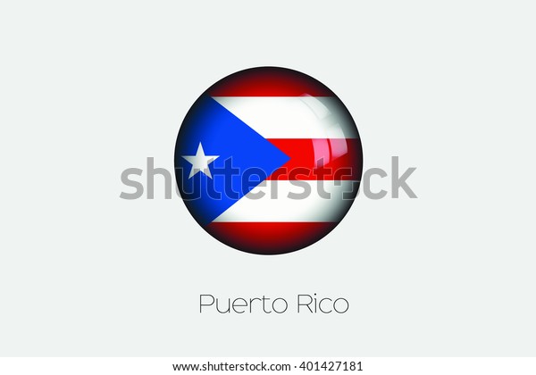 3d Orb Flag Illustration Puerto Rico Stock Vector (Royalty Free ...