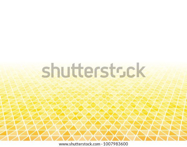 3d Perspective Orange Yellow Triangle Background Stock Vector (Royalty ...