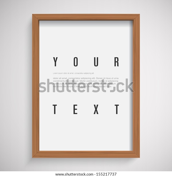 3d Picture Frame Design A4 Image Stock Vector (Royalty Free) 155217737 ...